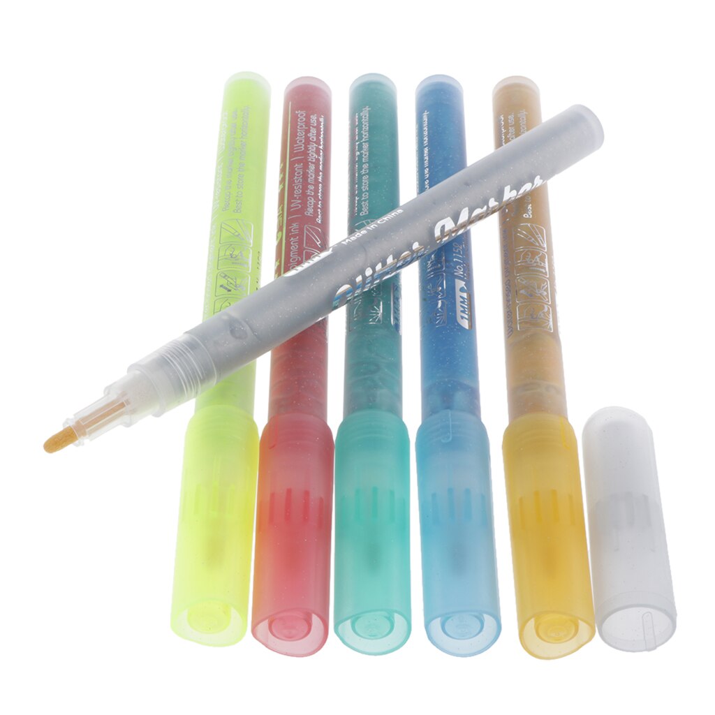 10 Assorted Color Outline Pens Highlight Markers C... – Grandado