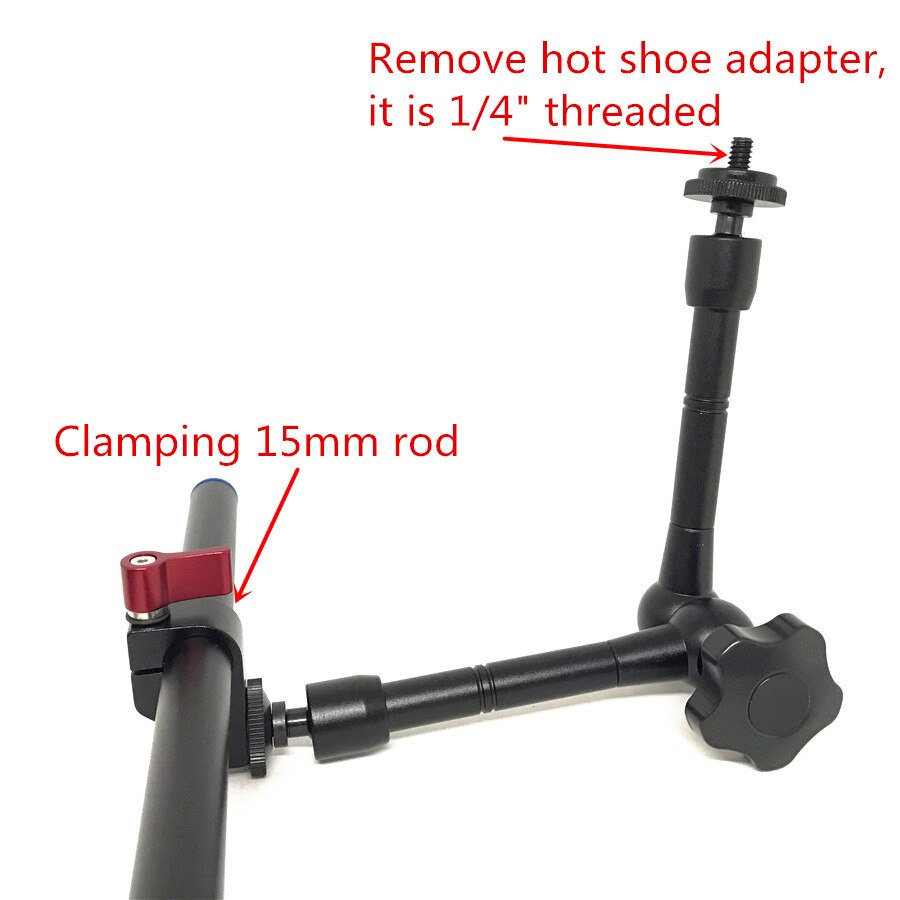 11 Inch Wrijving Magische Arm 15Mm Rod Clamp Mount... – Vicedeal