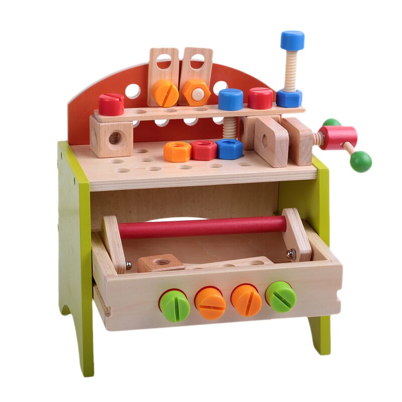 Wooden Toy Multifunctional Tool Table Children's N... – Vicedeal