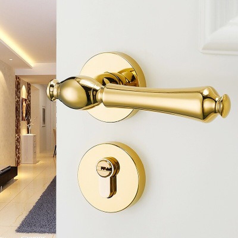 American-style door locks Interior bedroom door ha... – Vicedeal