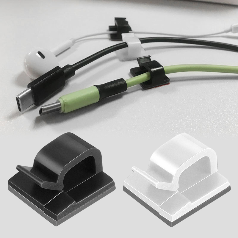 10/20/50Pcs Desktop Cable Clips Self Adhesive Cord... – Grandado