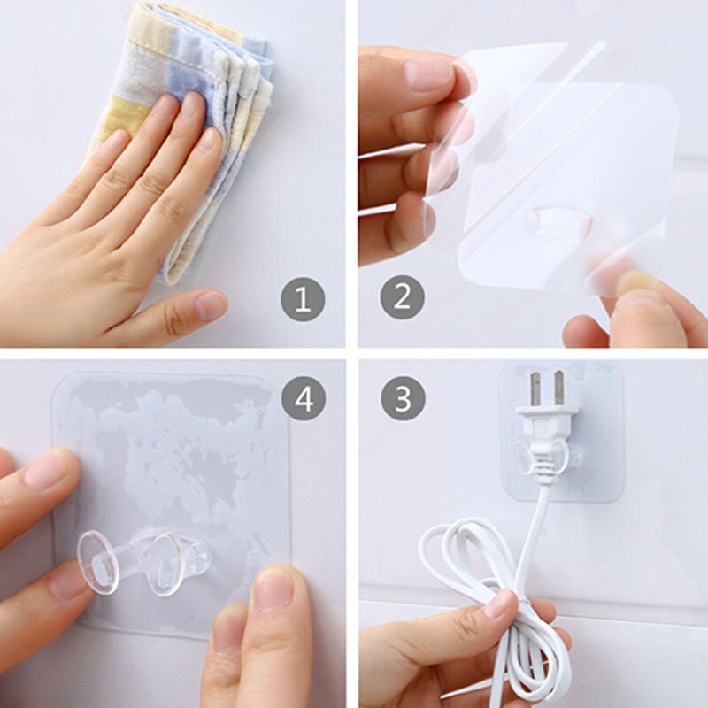 1pc Wall Storage Hook Power Plug Socket Holder Wal... – Vicedeal