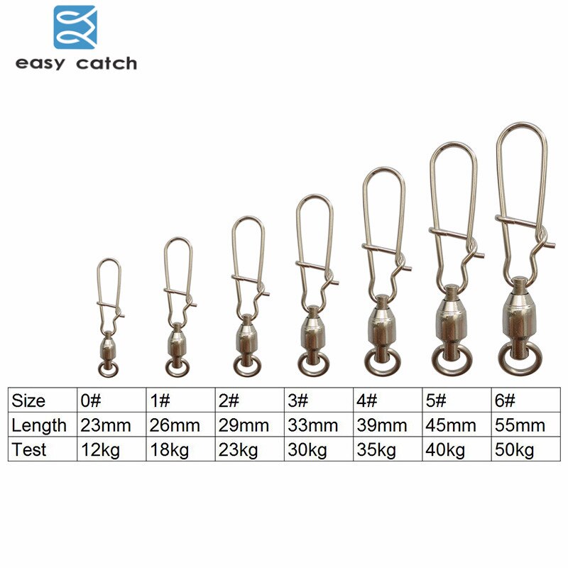 Easy Catch 7pcs Ball Bearing Fishing Swivel With N... – Vicedeal