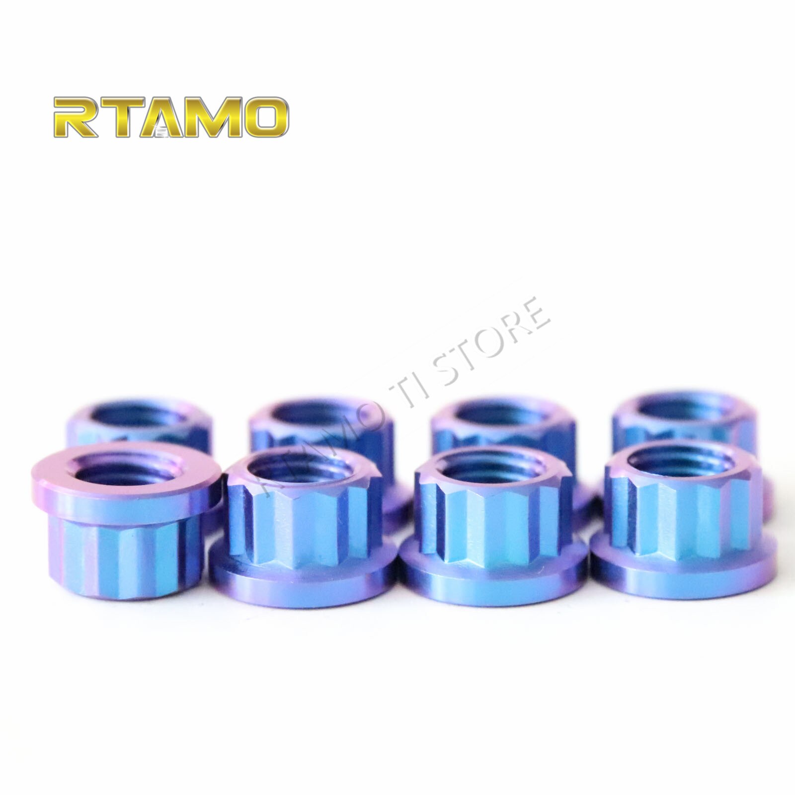 Titanium Flanged Bi-Hex Nut M10x1.25P /M12X1.75P N... – Grandado