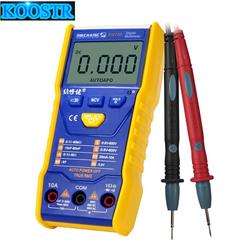 MECHANIC SIV110 Digital Multimeter Auto LCD Displa... – Grandado