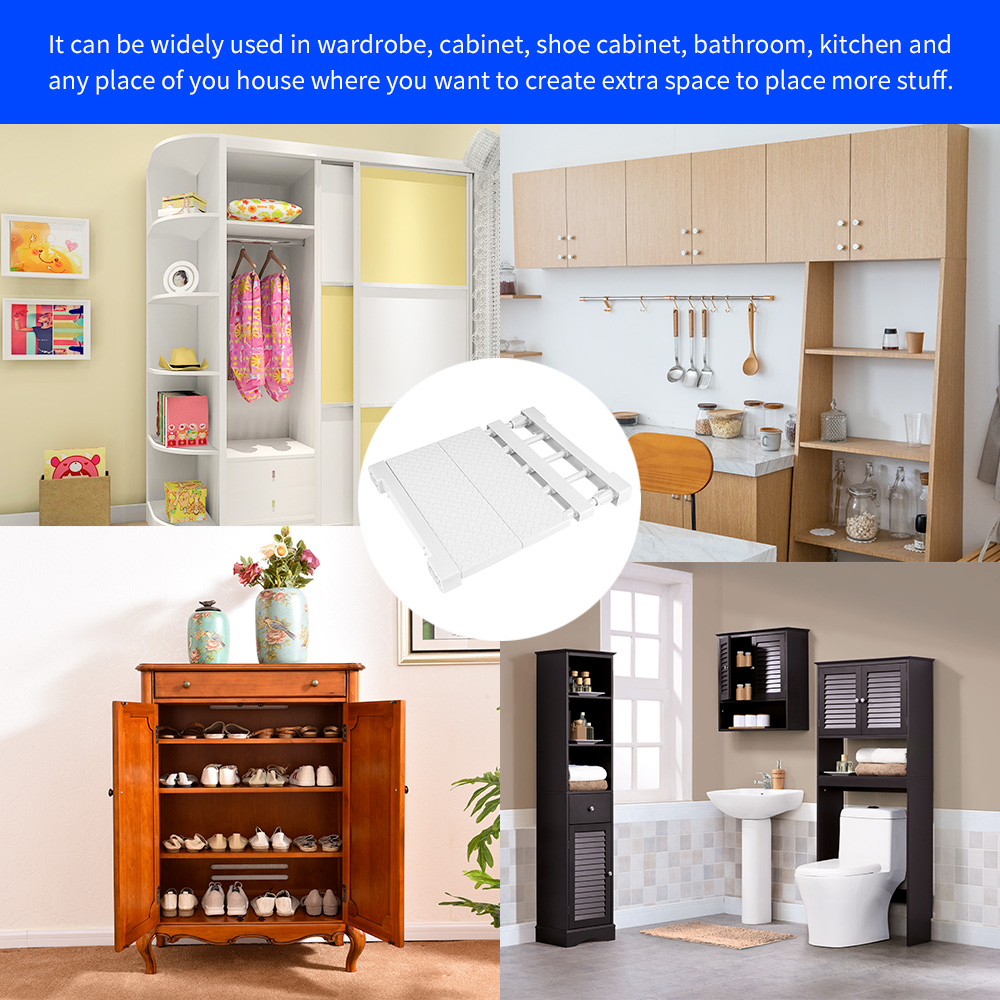 Einstellbare Closet Organizer DIY Schrank Raum-sav... – Vicedeal