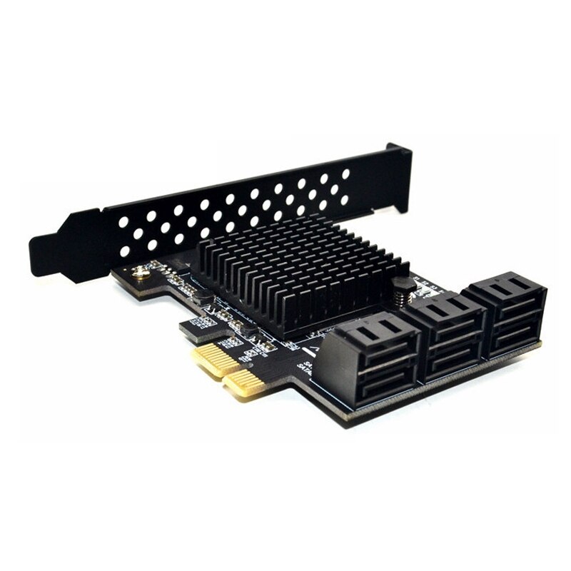 Pcie SATA Card Pcie X1 SATA Gen3 88SE9215 6 Gbps E... – Vicedeal
