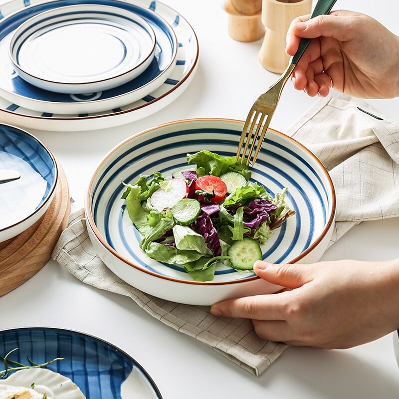 CHANSHOVA 8/10 inches Handmade ceramic bowl Person... – Grandado