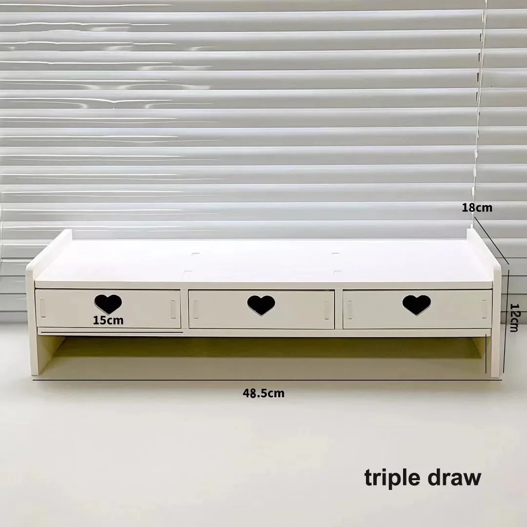 Storage Rack Desktop Computer with Drawers Monitor... – Grandado