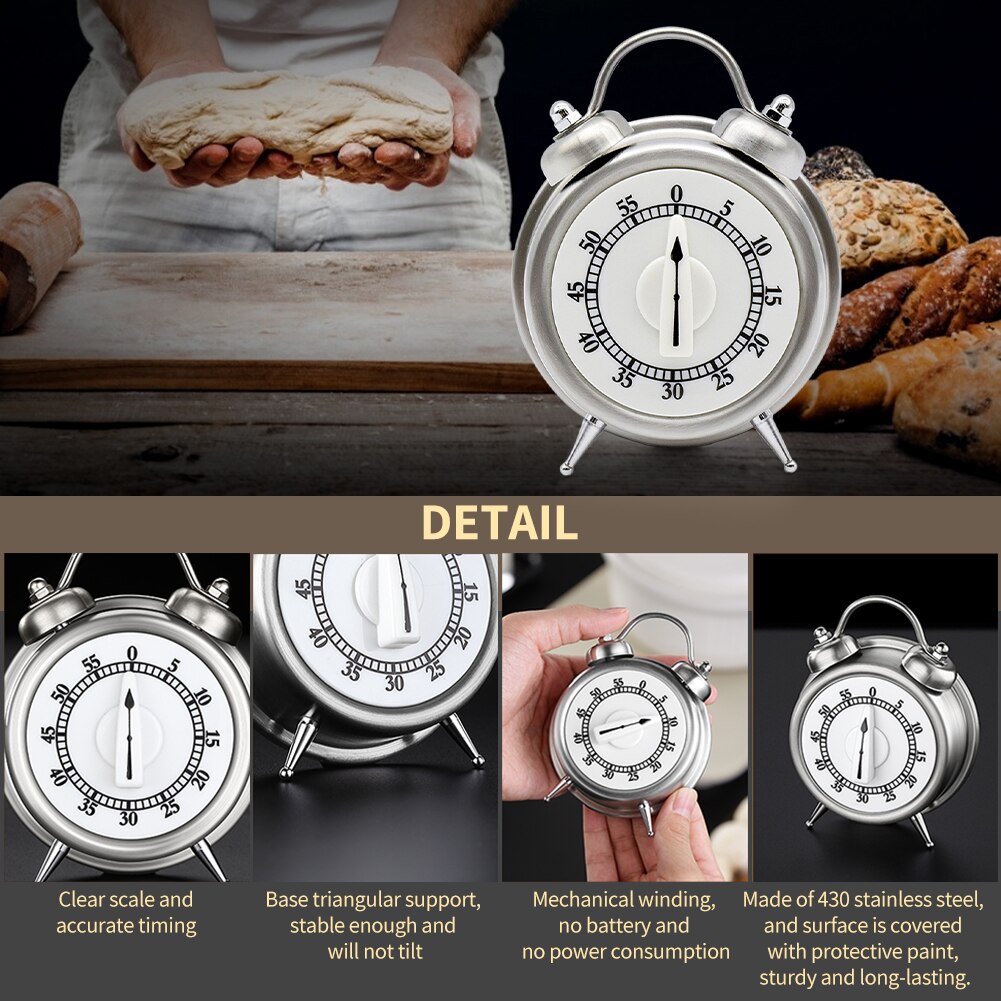 No Battery Mechanical Home Salons 60-Minute Clock ... – Vicedeal