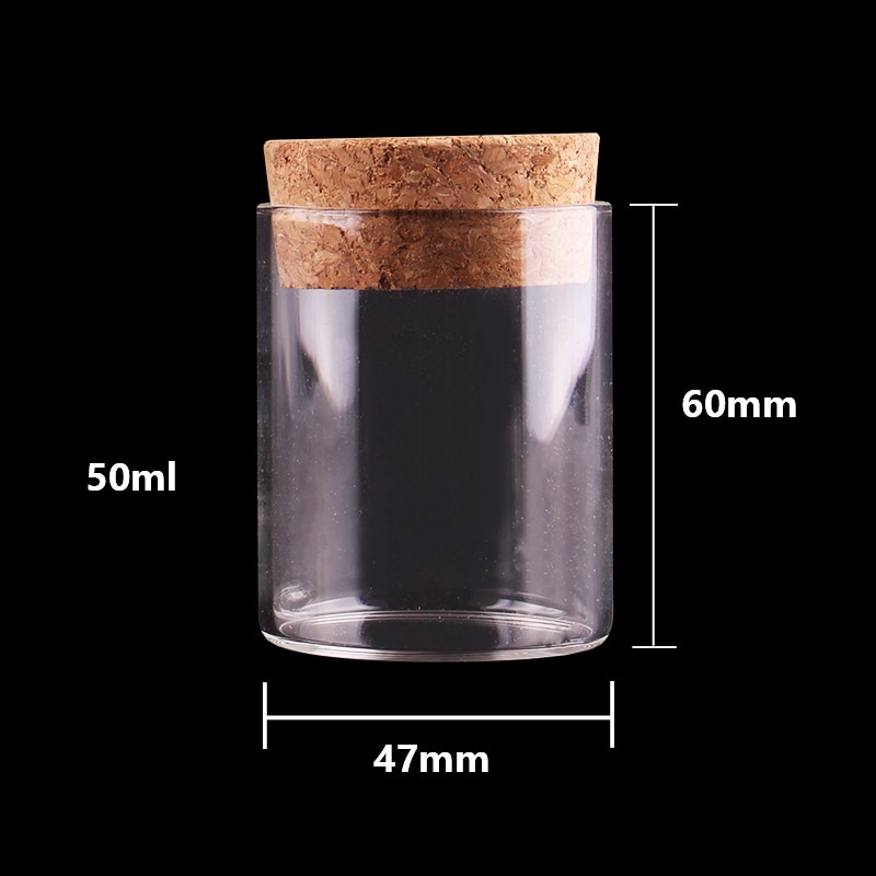 12pcs 50ml size 47*60mm Test Tube with Cork Stoppe... – Grandado