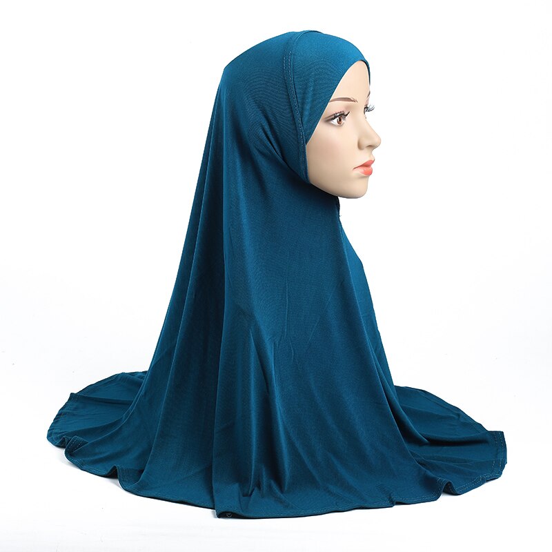 Muslim Hijab One Piece Amira Headscarf Plain Scarf... – Grandado