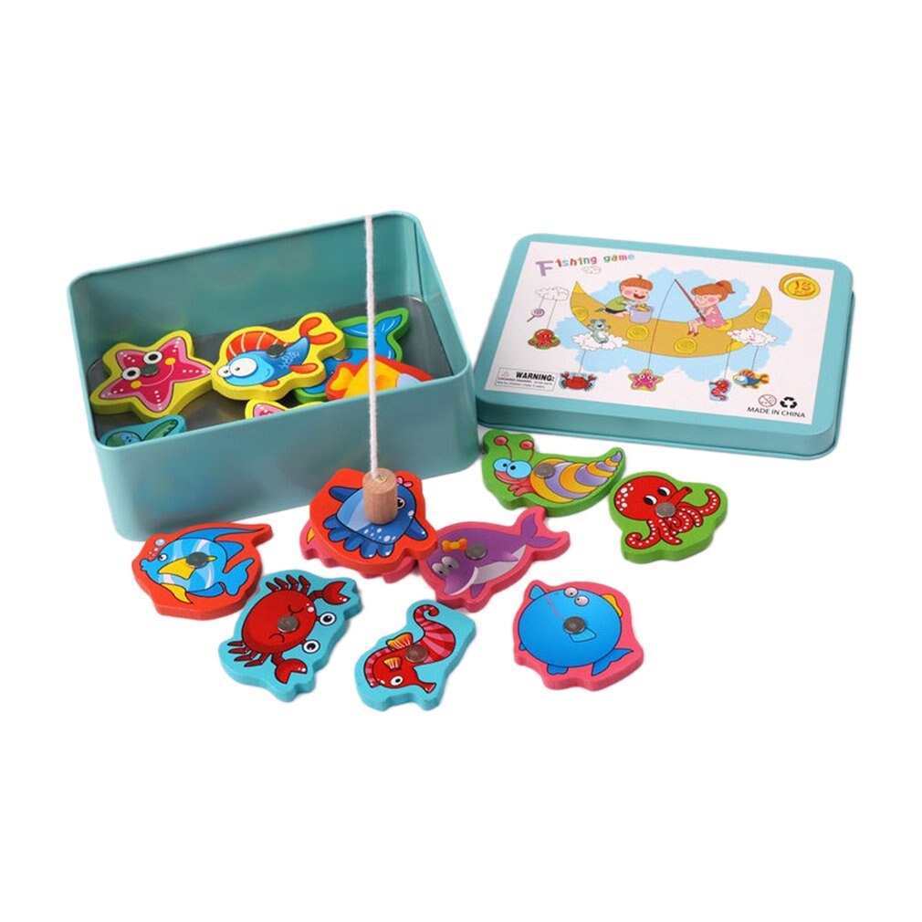 Magnetic Wooden Baby Fishing Toy Kids Home Simulat... – Vicedeal