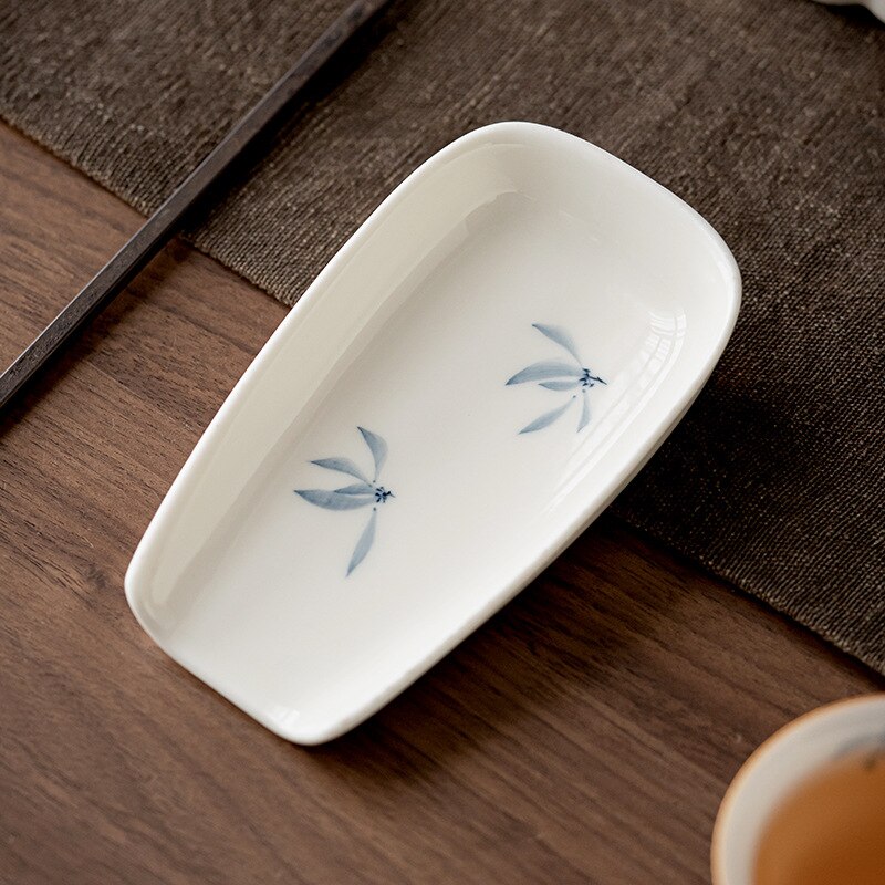 Hand Painted Orchid White Tea Spoon Ceramic Cha Ze... – Grandado