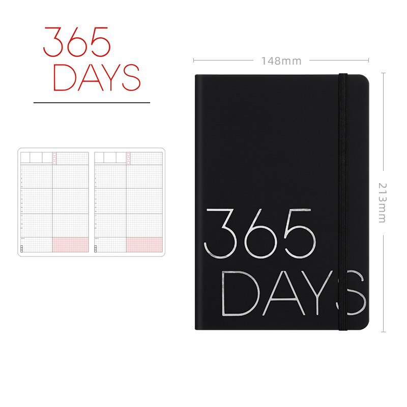 365 Planner Agenda Notebook Super Thick Inner Page... – Grandado