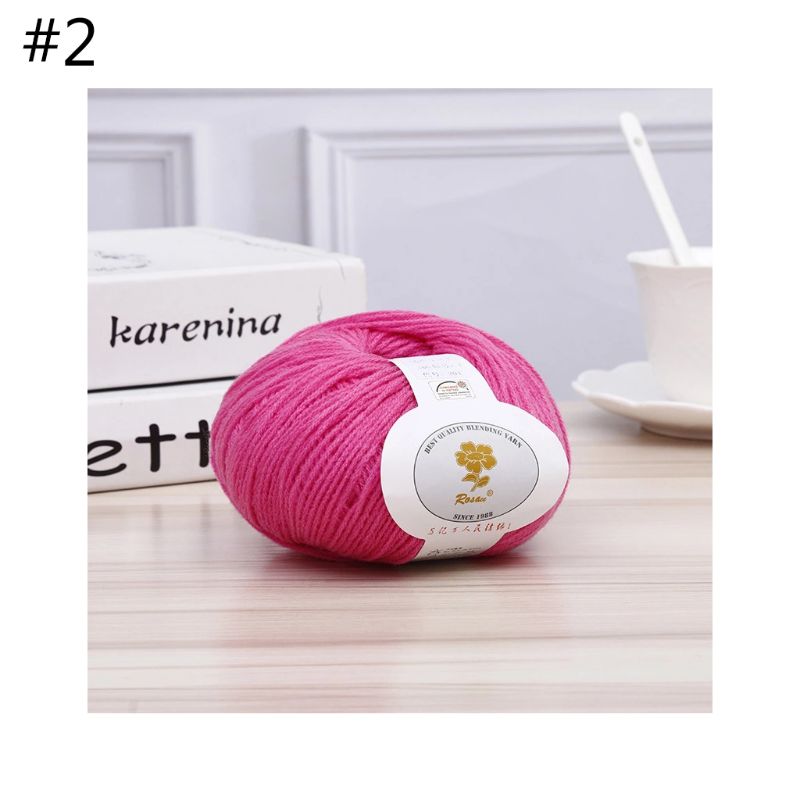 50g Soft Acrylic Fiber Thread Cashmere Wool Yarn D... – Grandado