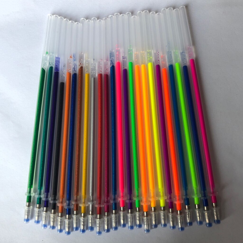 24pc 0.5mm glitter tegning gel pen farverige maler... – Grandado