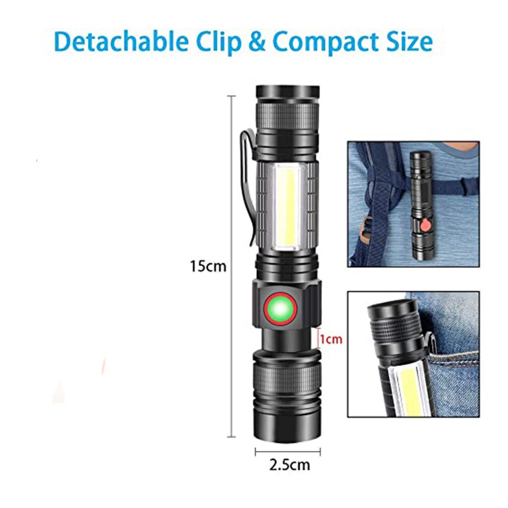 2PCs Multifunctional flashlight mini portable flas... – Grandado