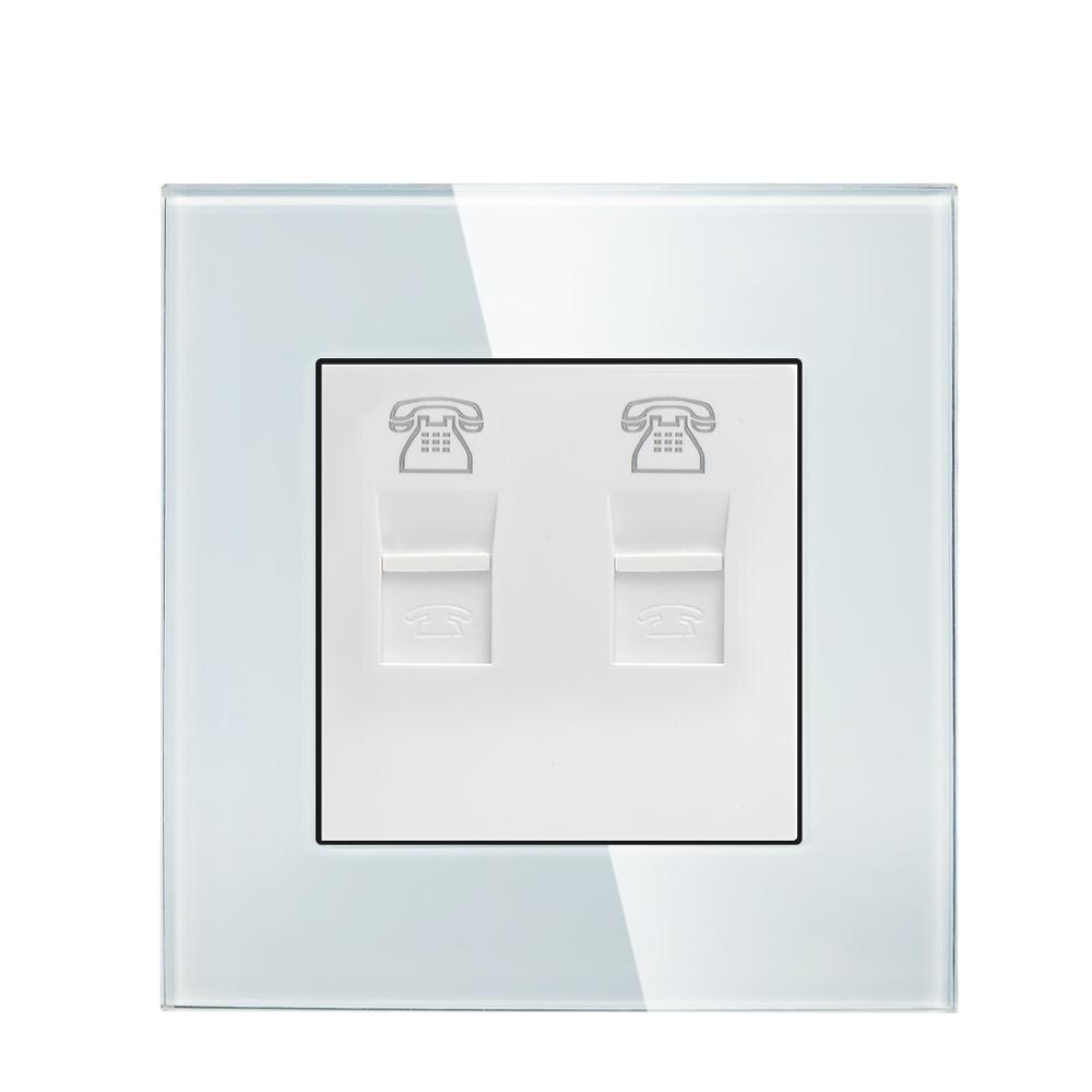 BSEED Double Wall Cat5 Socket Doppelt Telphone Pow... – Vicedeal