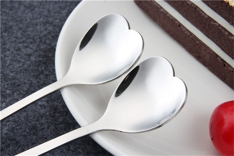 Stainless Steel Heart-shaped Coffee Spoons – Vicedeal