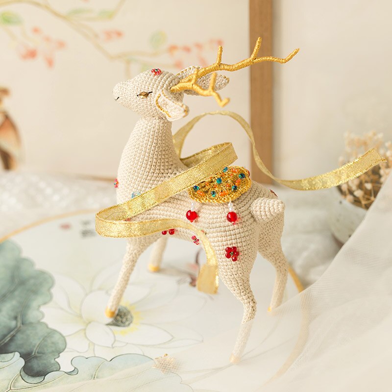 Christmas DIY 9-Color Deer wool felt Fur needle wo... – Grandado