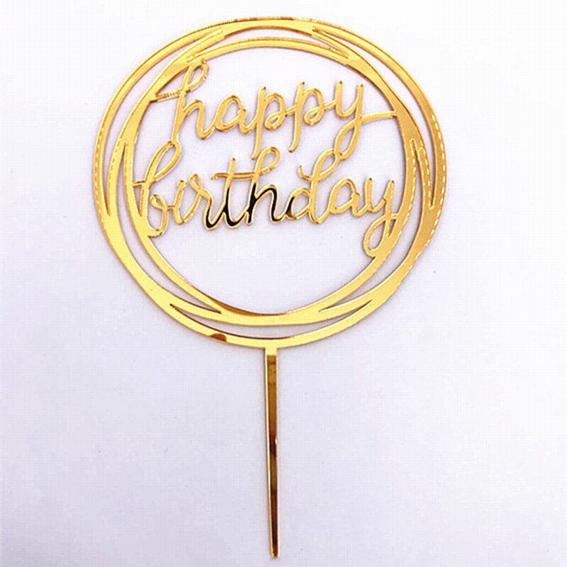 Gelukkige Verjaardag Cake Topper Acryl Brief Cake ... – Grandado