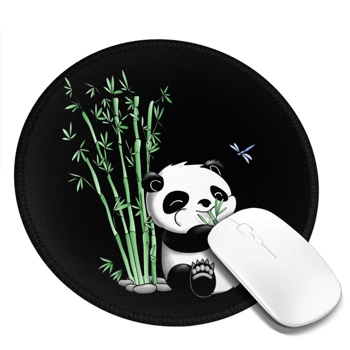 Bamboo Mouse Pad Panda Eating Bamboo Best Rubber M... – Vicedeal