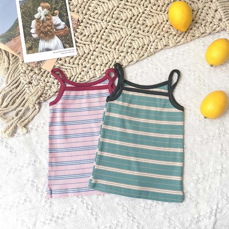1516B Girl Tops Vest Summer 2022 Children's St... – Grandado