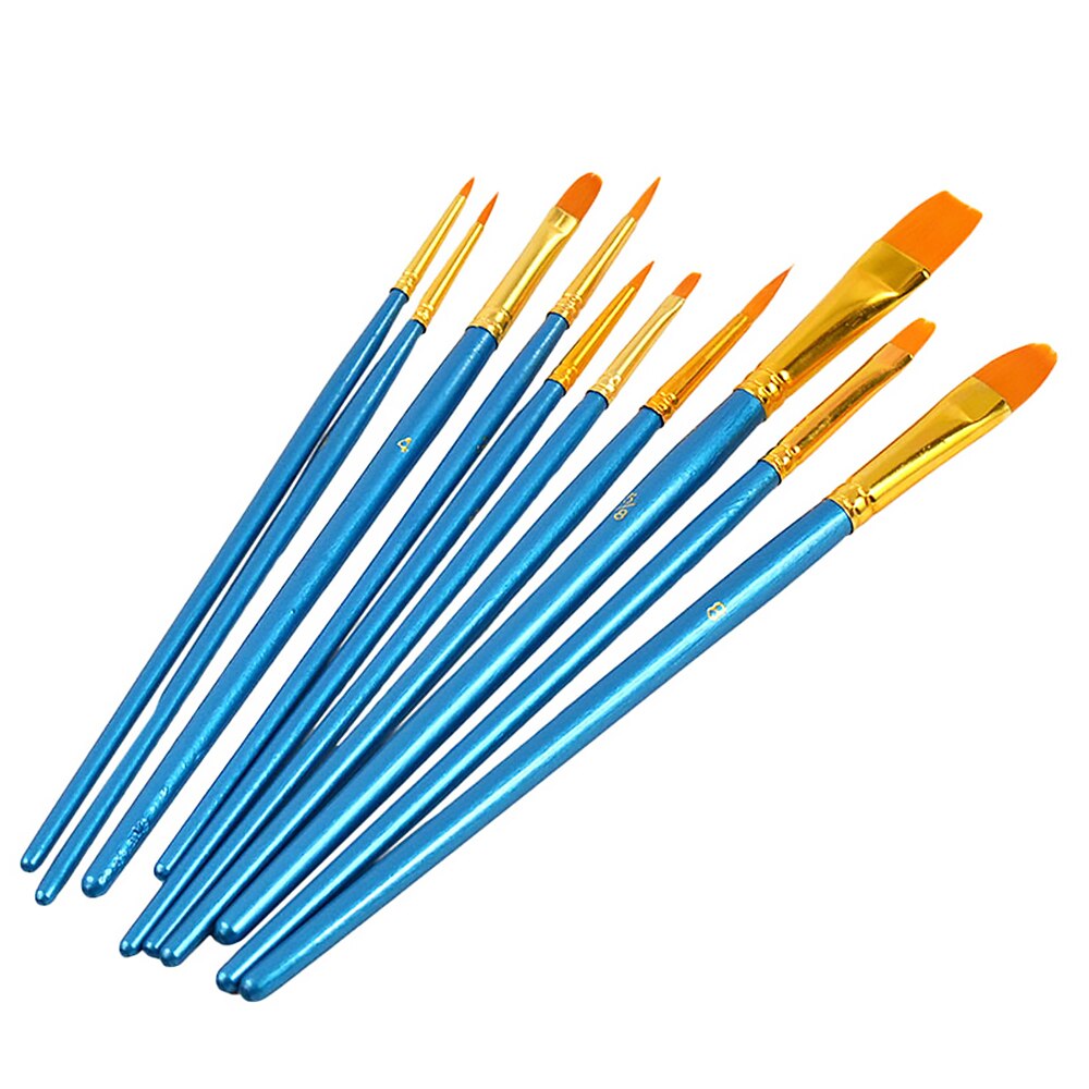 10 kpl/sarja nylon hiukset öljymaali sivellinsarja... – Grandado