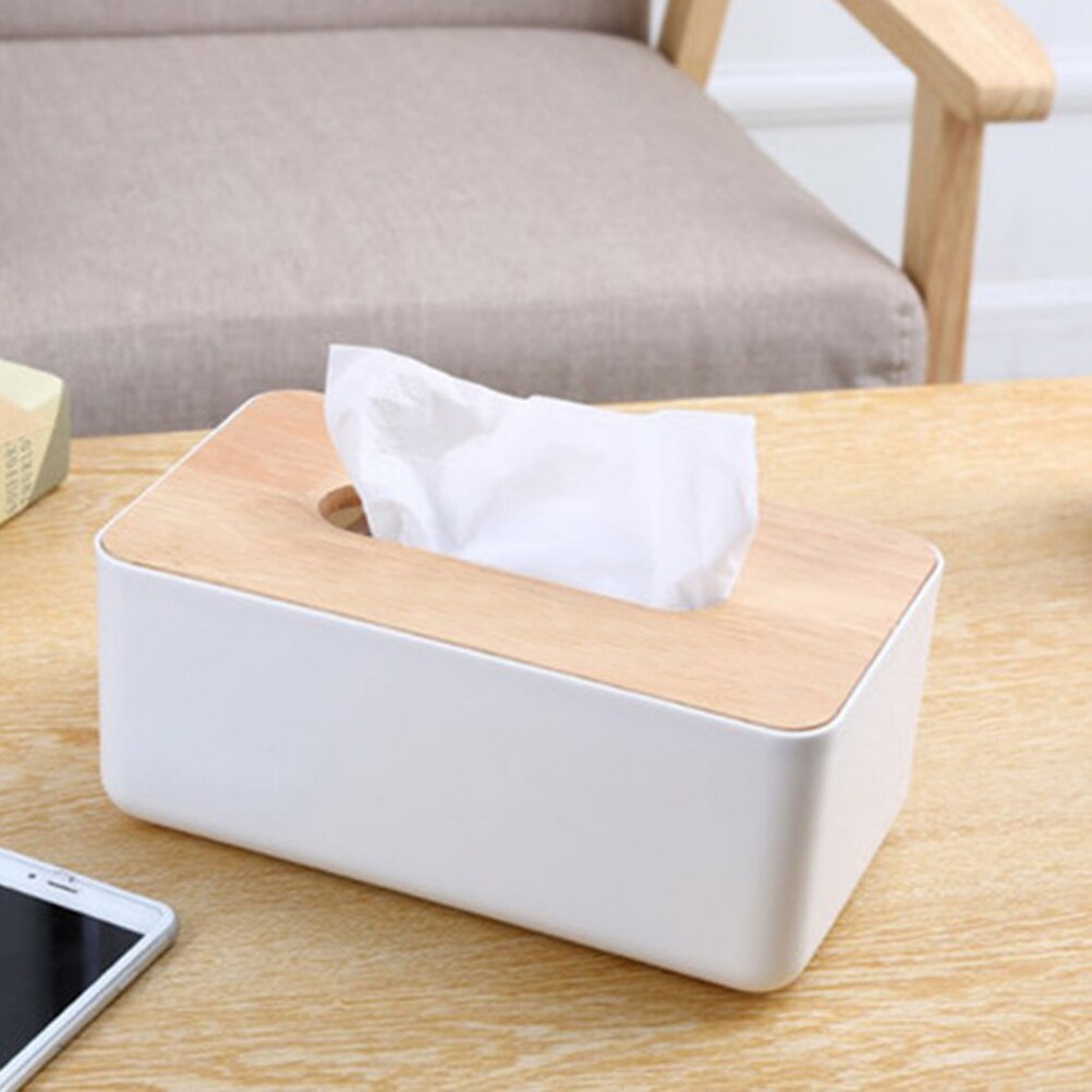 Wooden Tissue Box Rectangular Tissue Paper Cover H... – Grandado