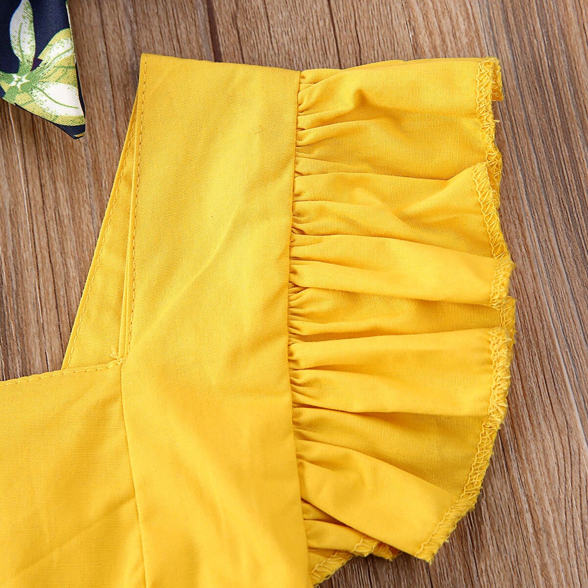 Baby Summer Clothing Baby Girl Lemon Print Ruffle ... – Grandado