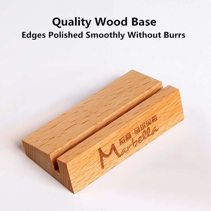 90*60mm Mini Desk Wood Acrylic Sign Holder Display... – Grandado