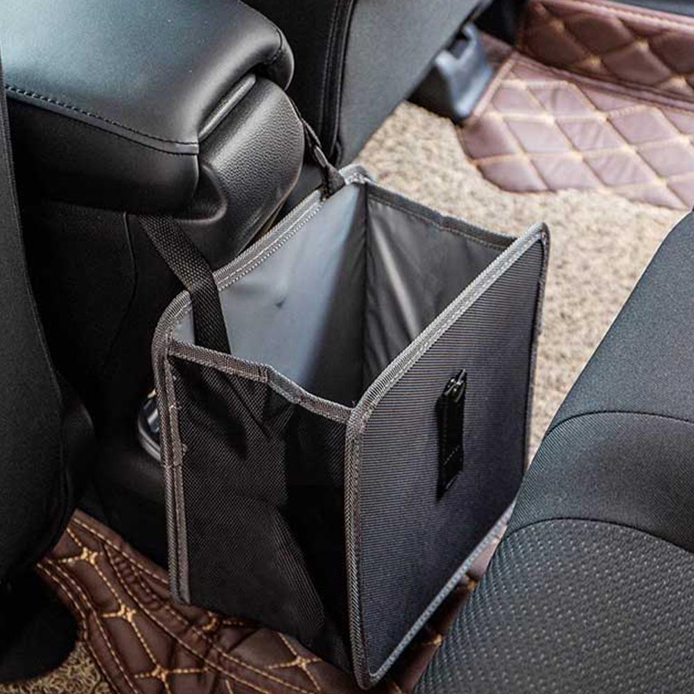 Folded Leakproof Car Garbage Organizer Trash Bin B... – Grandado