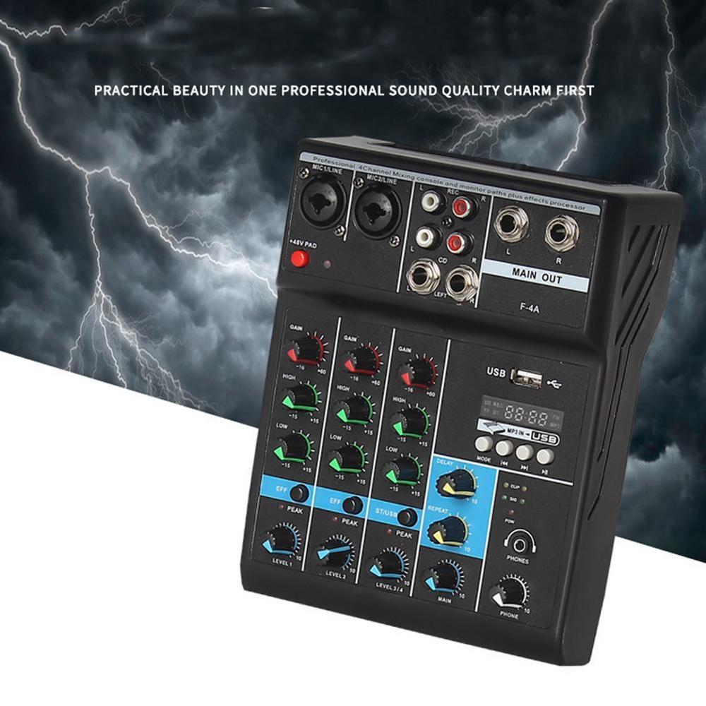 4 Channel Bluetooth Mixer o Mixing DJ For Home Sta... – Grandado