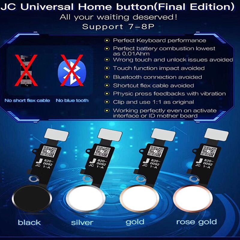 JC Universele home knop Voor iphone 7/7 plus/8/8 p... – Grandado