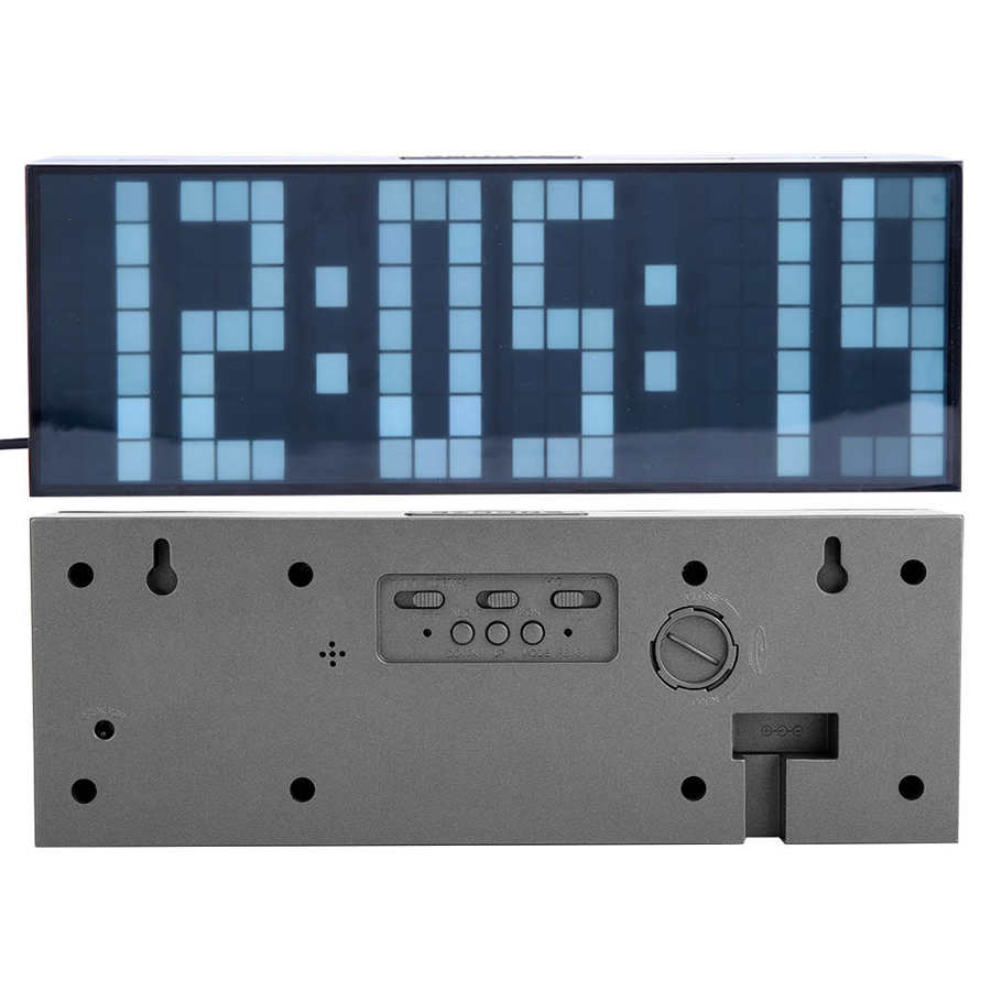 6 Digit Jumbo LED Digital Alarm Calendar Snooze Wa... – Grandado