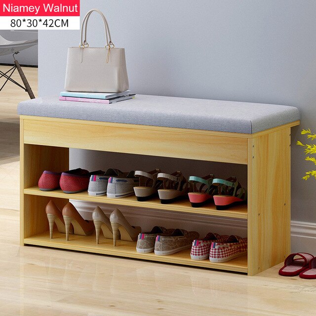 Nordic Entrance Shoe Bench Storage Stool Multi-fun... – Grandado