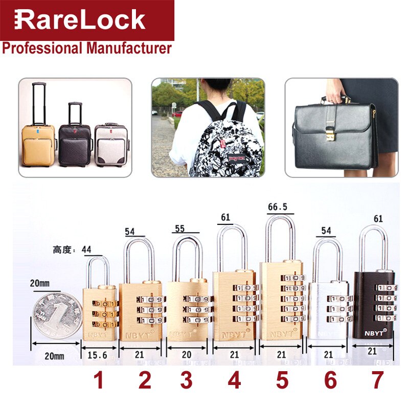 Rarelock Combination Lock Digital Password Lock Pl... – Grandado