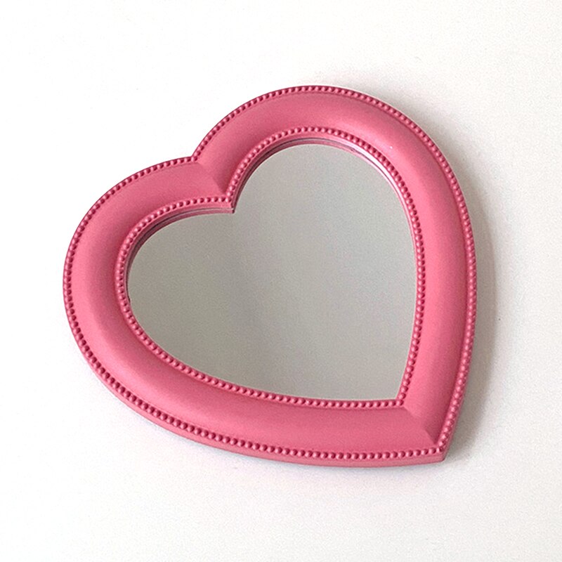 Heart Shape Makeup Mirror Desktop Vanity Mirror wi... – Grandado