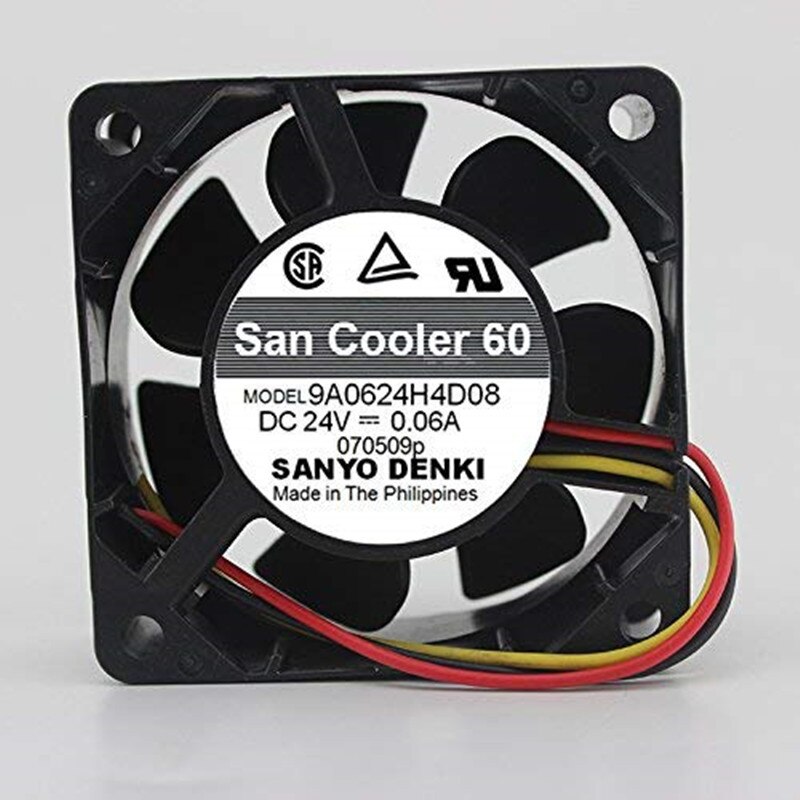 San Cooler 6025 9A0624H4D08 24V 0.06A 6 Cm Fan 6 M... – Grandado