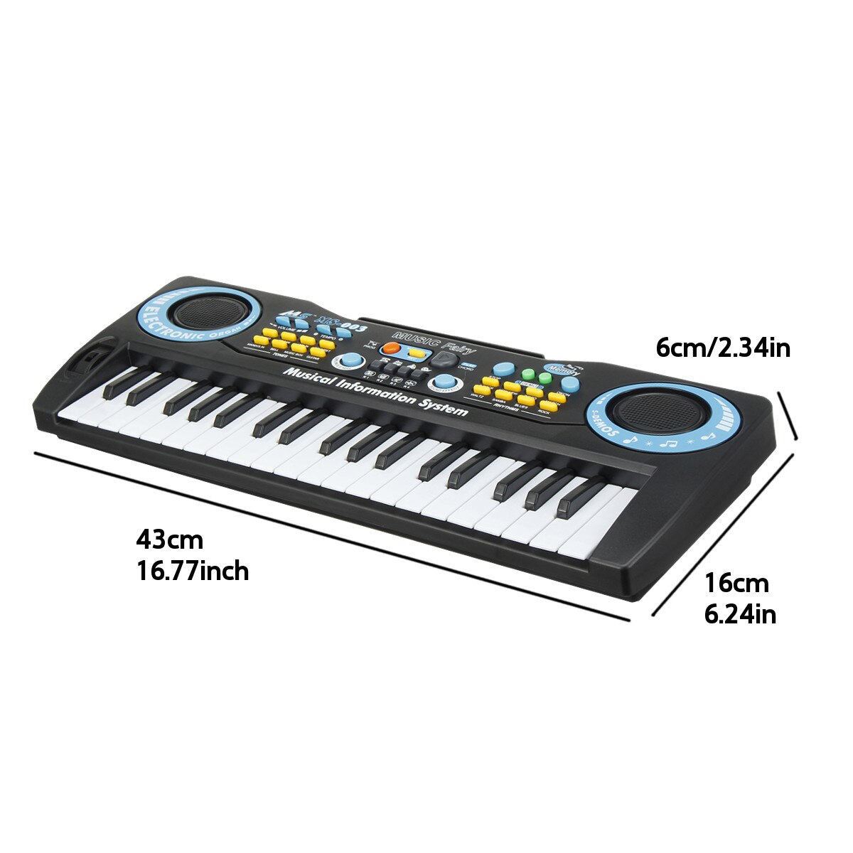 37 tangenter elektronisk orgel digital keyboard me... – Vicedeal