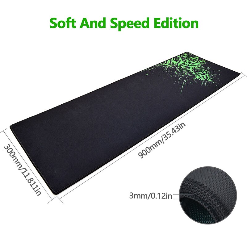 Extra Grote Muismat Anti-slip Natuurlijke Rubber G... – Grandado