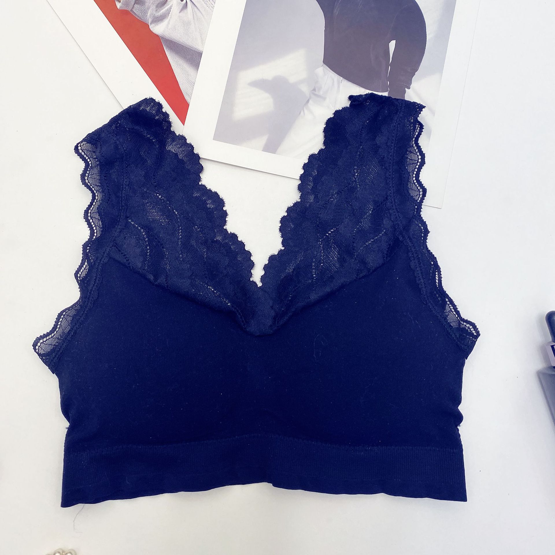 Stor v smuk ryg bh omviklet bryst blonde u-formet ... – Grandado