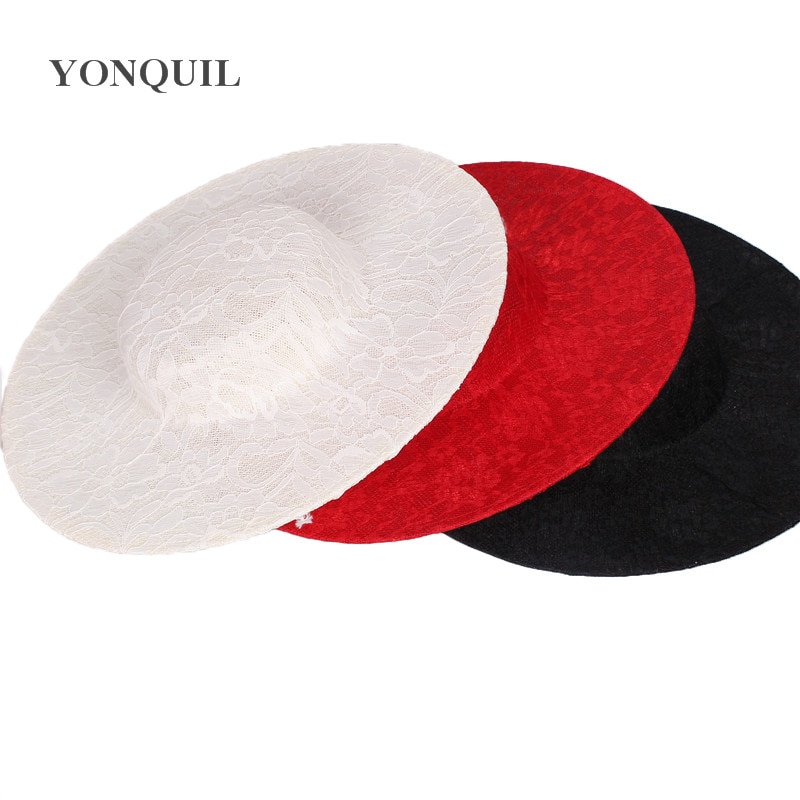 Sinamay kant 30 cm feest bruiloft hoge hoed bruid ... – Vicedeal