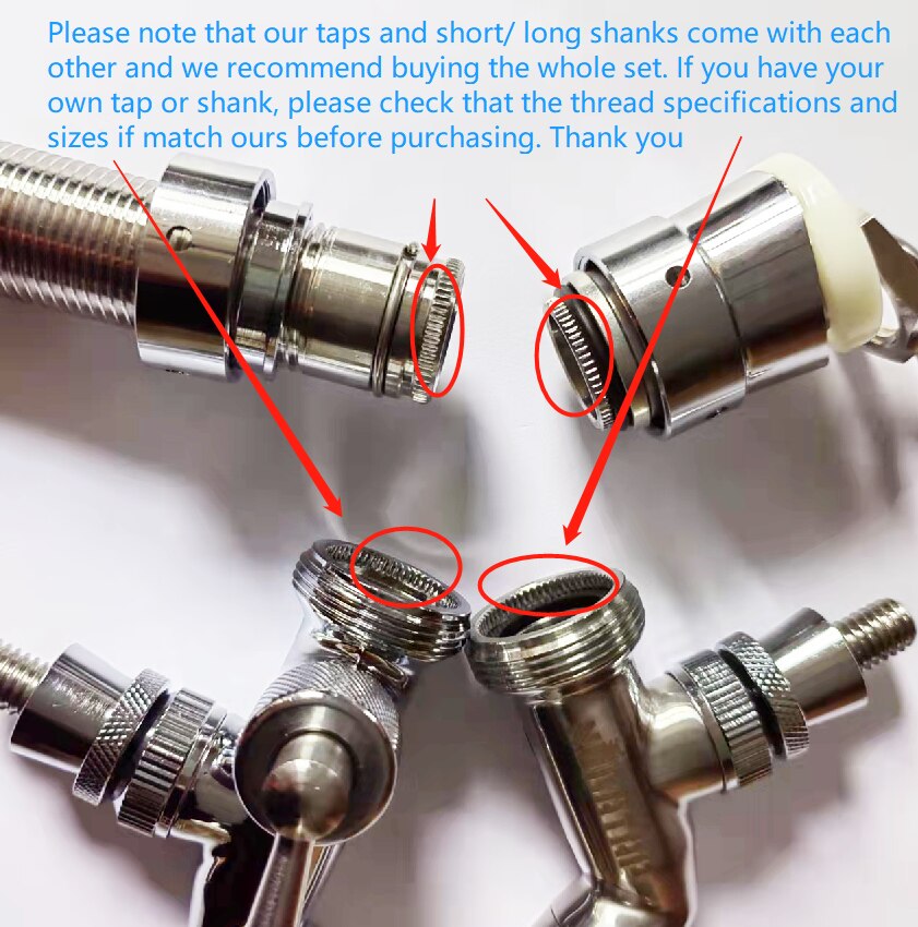 Kegland INTERTAP/NUKATAP 100MM LONG SHANK 304 SS (... – Grandado