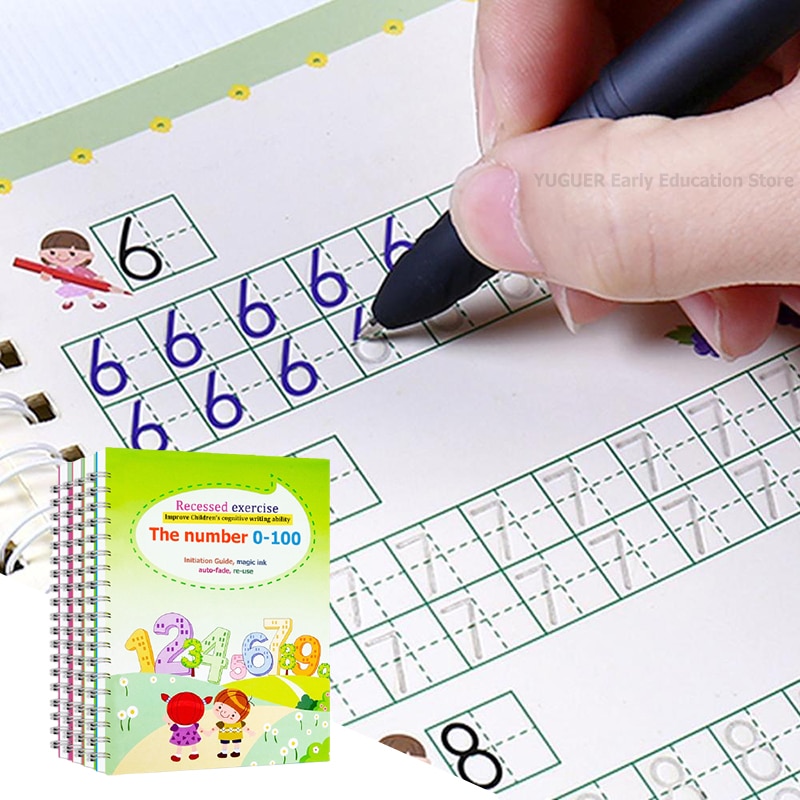 4 Pieces/Set of Magic Book Copybooks For Kids Engl... – Vicedeal