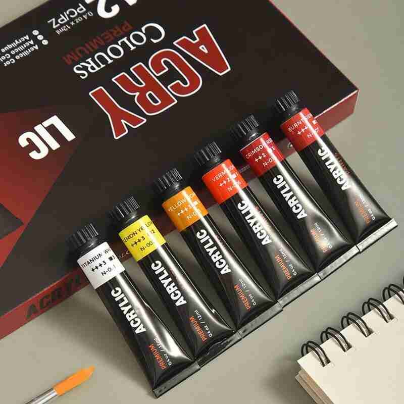 12/24Colors Acrylic Paints set wall painting color... – Grandado