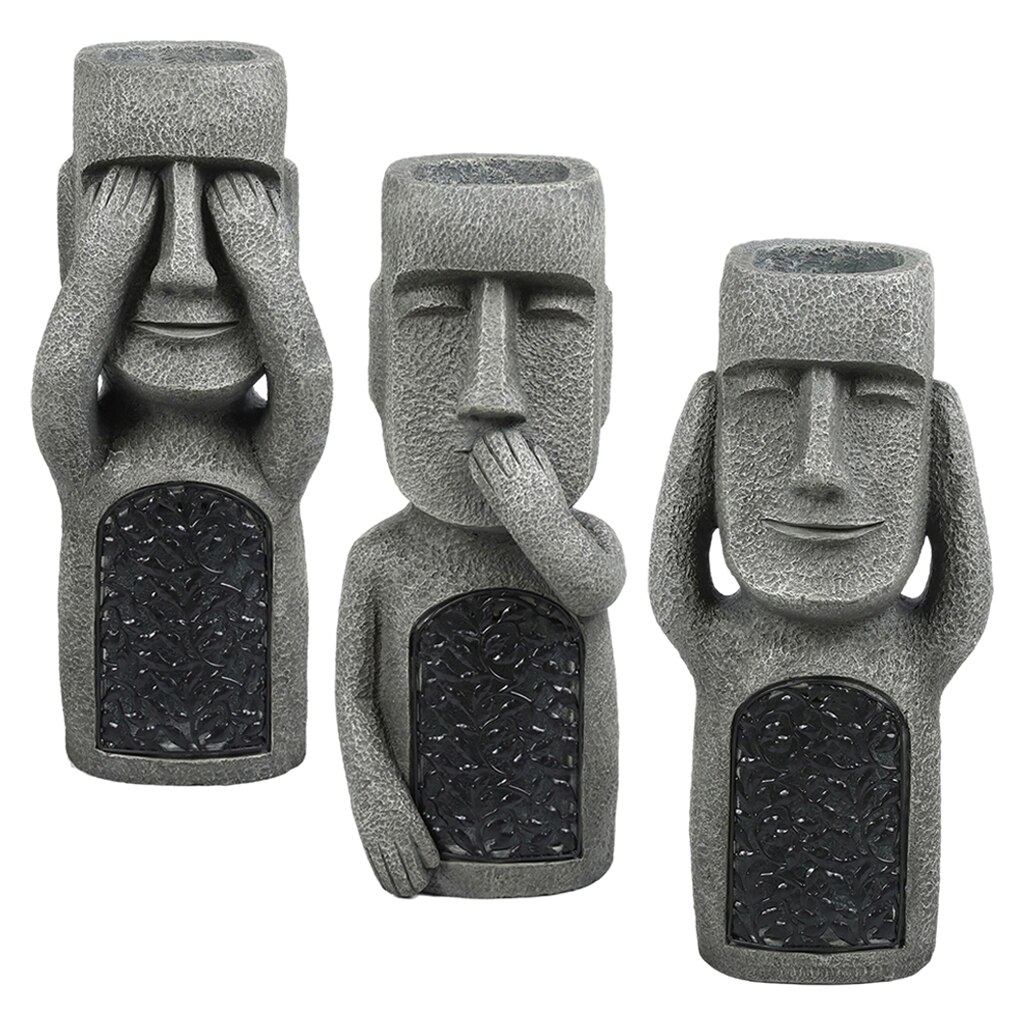 Durable Resin Easter Island Statue Funny Moai Scul... – Grandado
