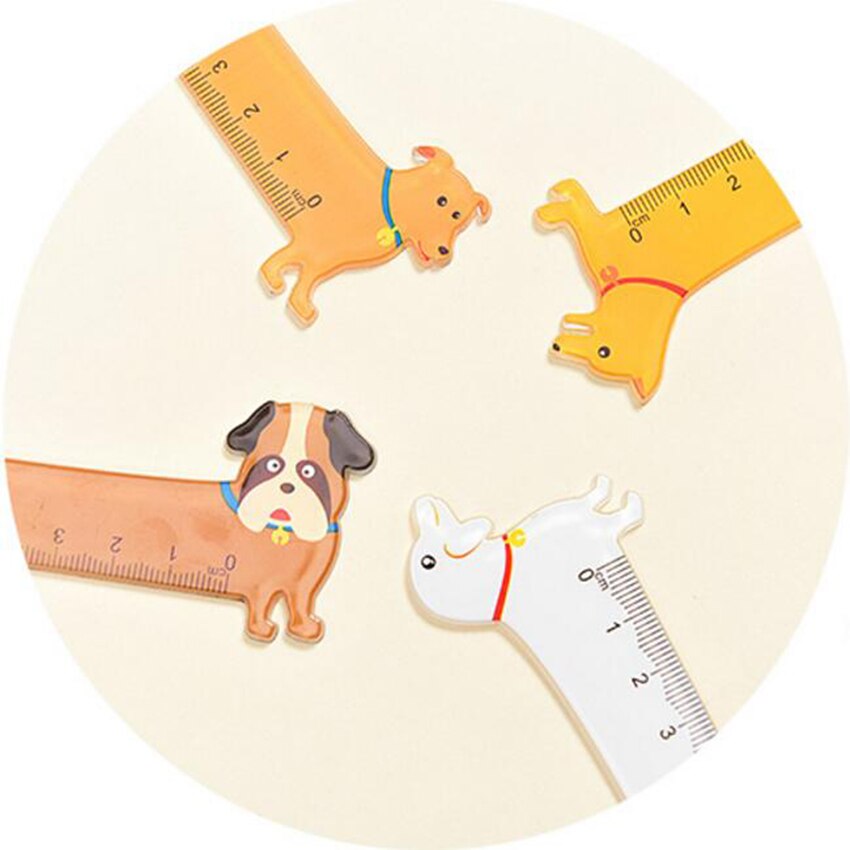 1pc Kawaii Long Dog 15cm plastic straight ruler cu... – Grandado