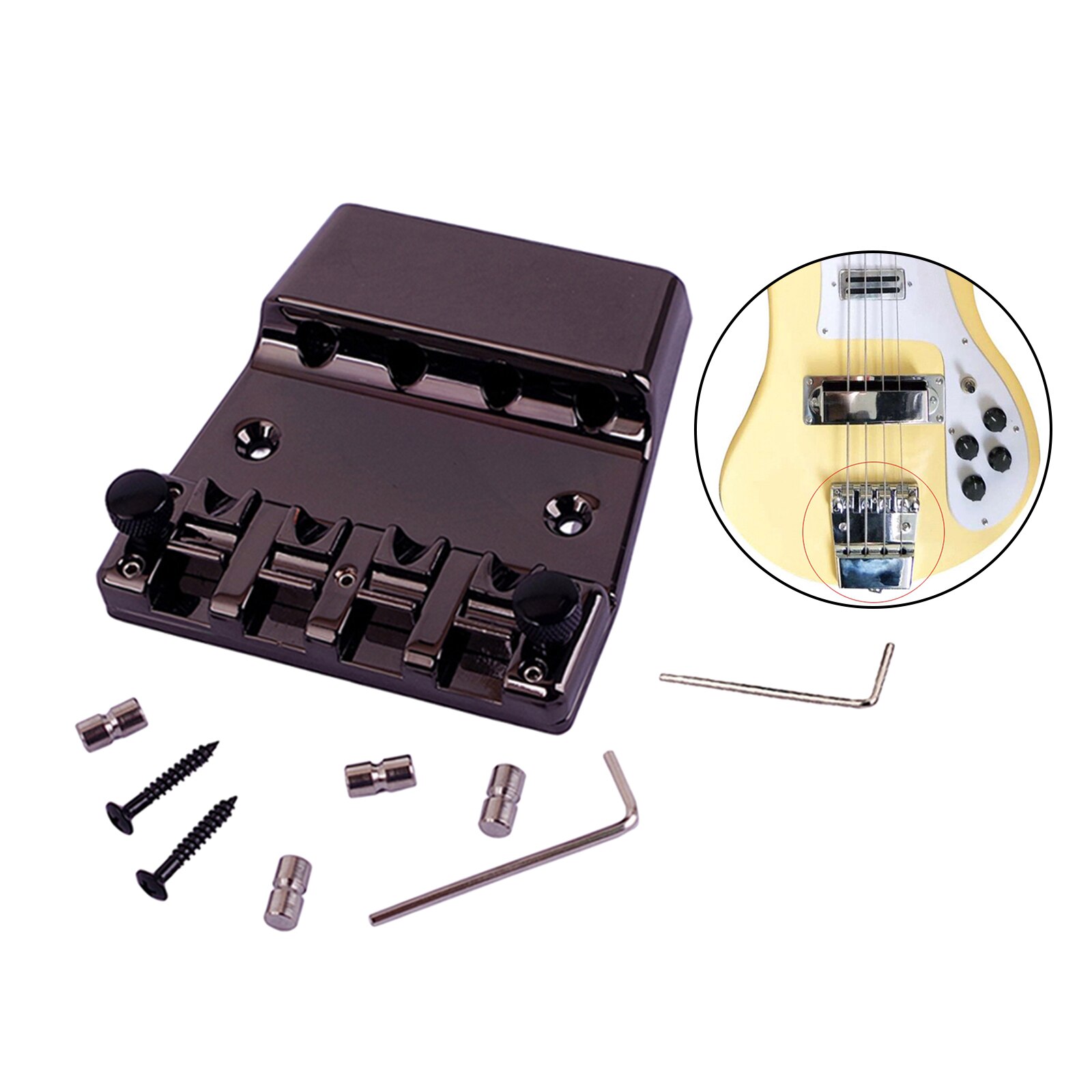 4 String Bass Bridge Electric Bass Guitar Bridge G... – Vicedeal